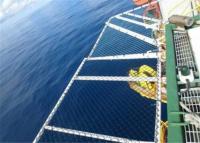 China 1.5m Width Yellow Color Diamond Hole Shape Helideck Safety Net for Helicopter Protection for sale