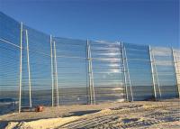 China Perforated Steel Pvc Coated Windbreak Panels , Anti Wind Dust Net Long Validity for sale