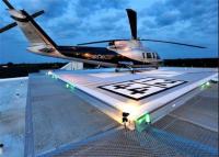 China SS316 Helideck Safety Net , Aircraft Platform Safety Mesh Fencing Light Weight for sale