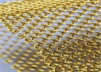 China Copper / Aluminium Decorative Wire Mesh Metal Mesh Screen Curtain For Exhibit Hall for sale