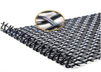 China Heavy Duty Crimped Woven Wire Mesh Mining Sieve With Hooked Strong Tensile Strength for sale