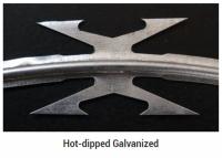 China Hot Dipped Galvanized Razor Barbed Wire Rust Resistance Long Life For Protection for sale