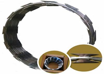 China Safety Fencing Anti Rust BTO 22 Razor Wire , Galvanized Concertina Barbed Wire for sale