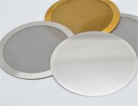 China 250mm Diameter 2mm Thickness Polished Stainless Steel Round Filter Sheet Wire Mesh Filter Panel for sale