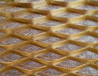 China Gold Color Lightweight Expanded Metal Wire Mesh for sale