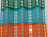 China Pink Color Perforated Metal Wind Break Wall Custom Size Stainless Steel Material Windbreak Fence Panels for sale