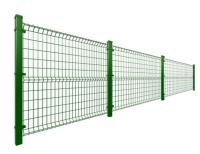 China Custom 3D 3 Folds Plastic Coated Wire Fencing Panels Grass Green Color for sale