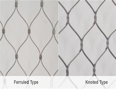 China SS304 Grade Stainless Steel Wire Rope Mesh Wire Mesh 7 × 19 Type Prevent Suicide for sale