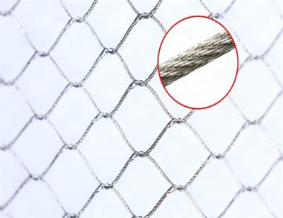 China OEM 7 * 7 Woven Stainless Steel Wire Rope Mesh For Global Decoration And Protection for sale