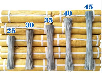 China Galvanized Straight Tie 450mm Steel Binding Wire Construction Work for sale