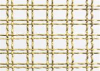 China Cabinets Decorative Brass 2.5mm Crimped Wire Mesh for sale