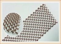 China 50cm Height 6mm Aperture Coil Drapery Mesh Panel Wall for sale