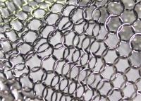 China Stainless Steel Looped Chain Mail Curtain Decorative Metal Ring Mesh for sale