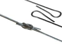 China 2.28m Length 3.66mm Diameter High Carbon Steel Looped Bale Wire for Binding Work for sale