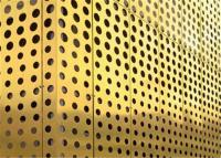 China 1mm Thickness Circle Hole Perforated Copper Plate 1m Length for sale