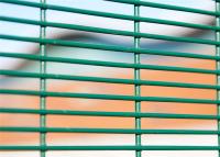 China 12.7x76.2mm Hole Anti Climb Welded 358 Fencing for sale