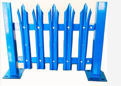 China Blue Towers Protection 1.8m Width Steel Palisade Fence for sale