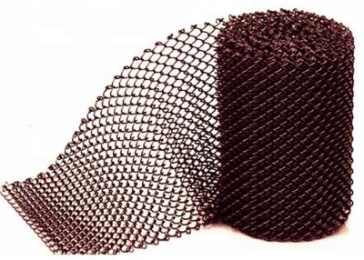 China 1.5mm Decorative Wire Mesh , Woven diamond hole Metal Mesh Curtains for sale