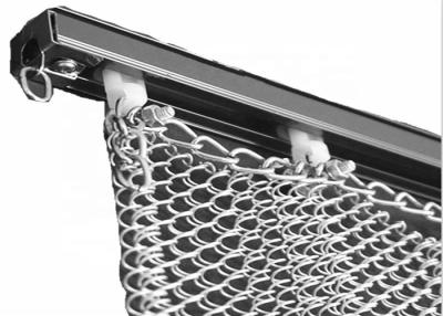 China 3.75m height Aluminium Chain Mail Curtain Hotel Use for sale