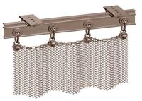 China Free Install Decorative Metal 0.2mm Coil Mesh Curtains for sale
