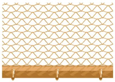 China 1.2m Flexible Spiral Woven Stainless Steel Mesh Curtain Drapery for sale