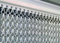 China 2.5mm Silver Chain Link Type 10x1.5m 15x1.5m Aluminum Curtain Mesh for sale