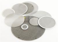 China Air Filter Grade 304 Rimmed 100mm Stainless Steel Mesh Discs for sale