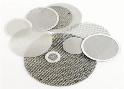 China Air Filter Grade 304 Rimmed 100mm Stainless Steel Mesh Discs for sale