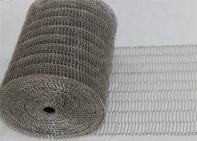 China Food Grade 304 316 Stainless Steel 0.6mm Flat Flex Conveyor Belt Bread Baking for sale