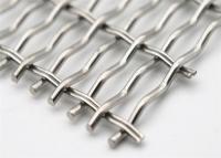China Woven Type Crimped 0.8mm Decorative Metal Mesh Screen 6meter Length for sale