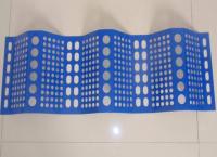 China 900mm Width 1.5mm Thickness Wind Breaker Panels Three Peak Blue for sale