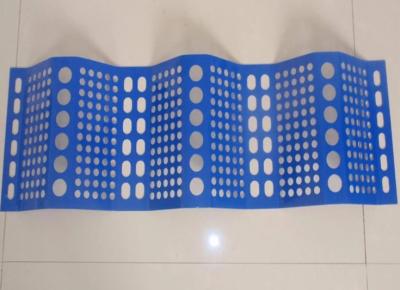 China 900mm Width 1.5mm Thickness Wind Breaker Panels Three Peak Blue for sale