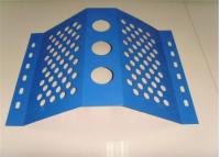 China Single Peak Windbreak Fence Panels Perforated For Construction Site for sale