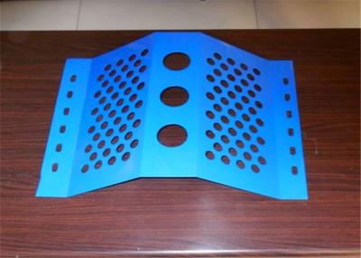 China 0.8mm Thick Plate Single Peak Perforated Windbreak Fence Panels for sale