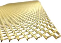 China 550mm Brass Diamond Expanded Metal Sheet Painting for decoration for sale