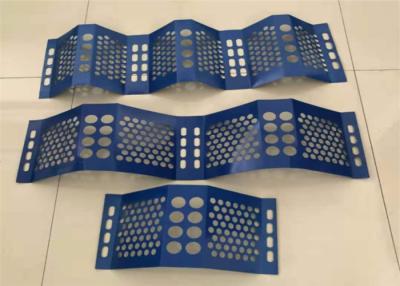 China 0.8mm Thick Blue color Windbreak Fence Panels for Railway for sale
