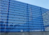 China 0.6mm Thickness Three Peak Windbreak Fence Panels with Powder Coating for Dust Control for sale