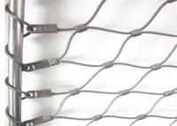 China 3mm 5x5cm Opening Flexible Stainless Steel Cable Mesh For Barrier Infill for sale