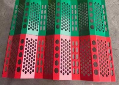 China 800mm Dust Wind Suppression Fence Green Perforated for sale
