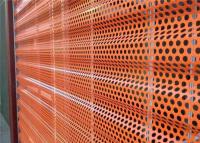 China 11 Meter Windbreak Steel Mesh Red Galvanized Sheet Windproof Dust Fence for sale