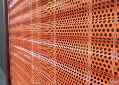 China 11 Meter Windbreak Steel Mesh Red Galvanized Sheet Windproof Dust Fence for sale