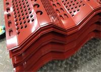China 11 Meter Red Galvanized Steel Windbreak Fence for Windproof Dust Control for sale
