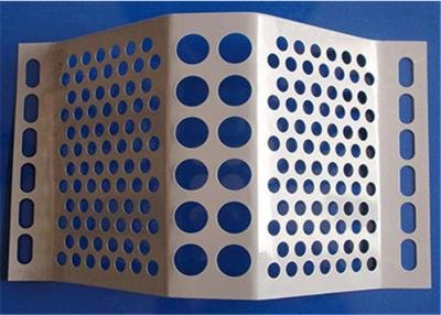 China White 2500mm Length Windbreak Fence Panels Round Hole Dust Control Barrier for sale