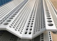 China White 2500mm Length Round Hole Windbreak Fence Panels with Powder Coating for Dust Control Barrier for sale