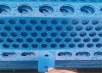 China Three Peak Windbreak Fence Panels 900mm Blue Wind Coal Dust Break Net for sale