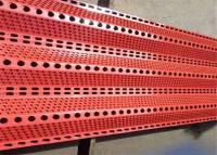 China Single Peak Red Powder Coated Windbreak Fence Panels Galvanized Plate Dust Suppression Wall for sale