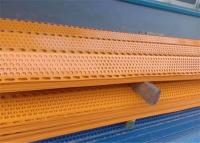 China 10m Length Windbreak Fence Panels Yellow Windproof Dust Control Steel Plate for sale