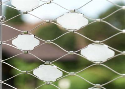 China 5m X 1m 1mm Stainless Steel Wire Rope Mesh For Bridge Railing Balustrade Panels for sale