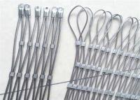 China 4mm 50mm Stainless Steel Cable Mesh Diamond Hole Safety for sale