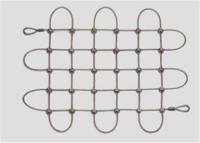 China 50mm Mesh size Stainless Steel Cable Mesh Cross Clip Type for sale